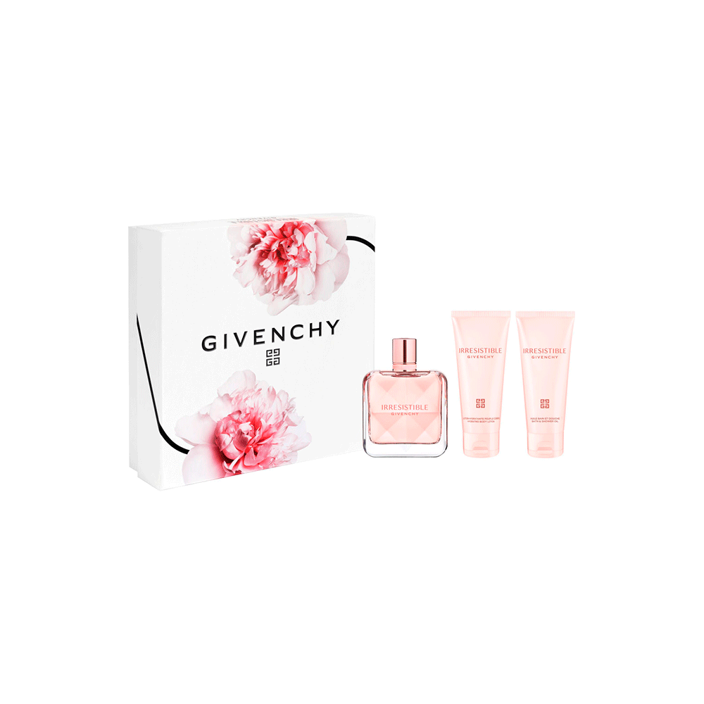Estuche Givenchy Irresistible Edp x 80 ml + Body Lotion x + Showner Gel ...